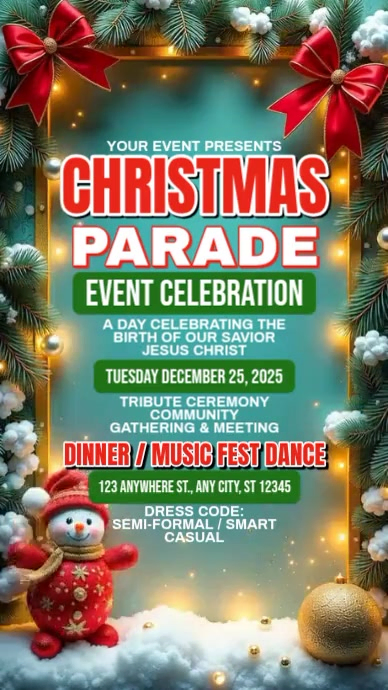 Christmas Parade Template | PosterMyWall