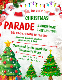 christmas tree lighting flyer Template | PosterMyWall