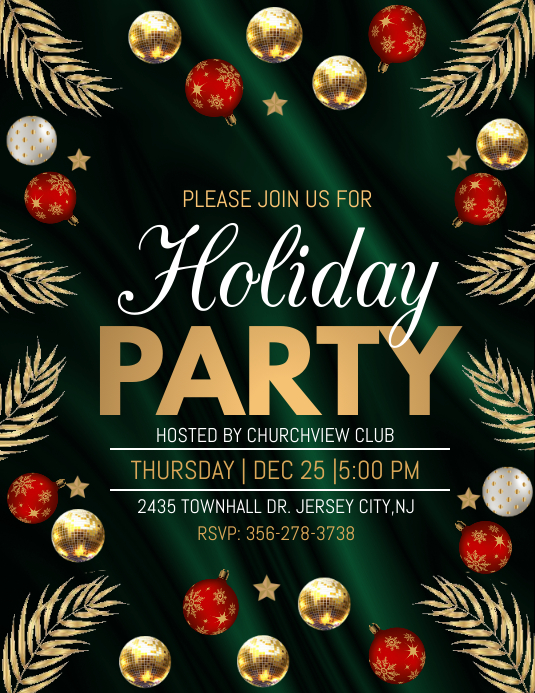 Copy of christmas party, holiday party | PosterMyWall