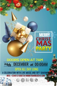 Christmas Party Flyer Template | PosterMyWall
