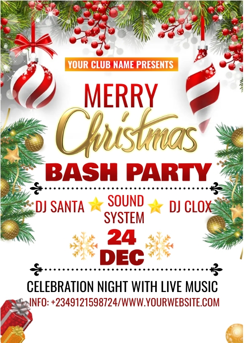 christmas party (1) Template | PosterMyWall