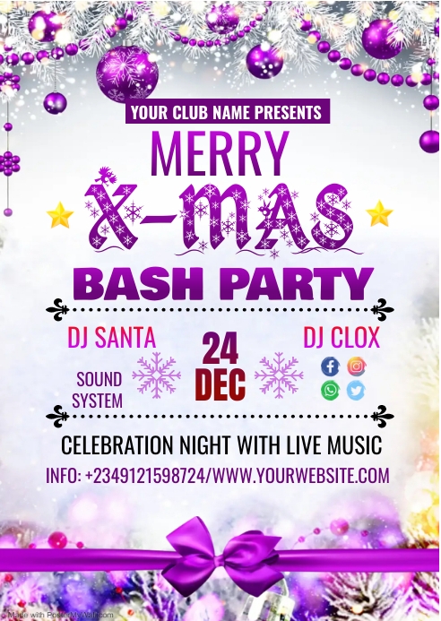 christmas party (2) Template | PosterMyWall