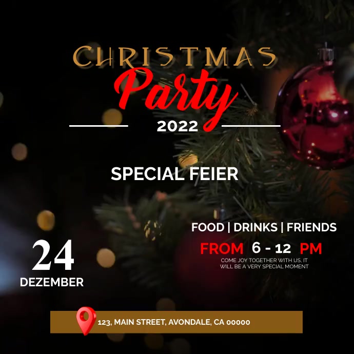 christmas party 2022 Template | PosterMyWall