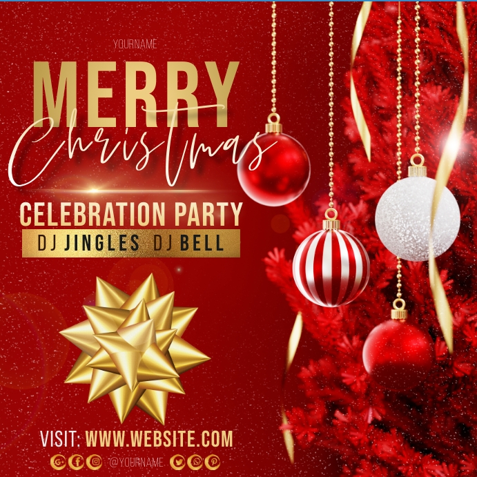 Copy of Christmas PARTY ad template | PosterMyWall