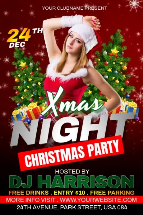 Christmas Party Ads Template | PosterMyWall