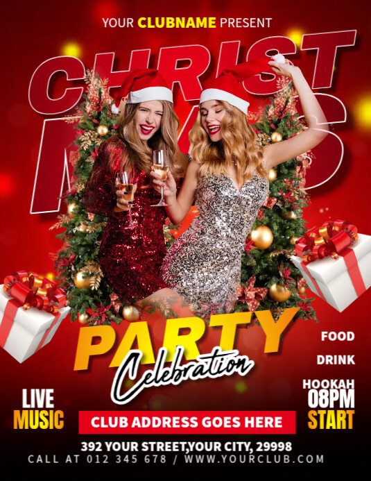 Christmas Party Ads Template | PosterMyWall