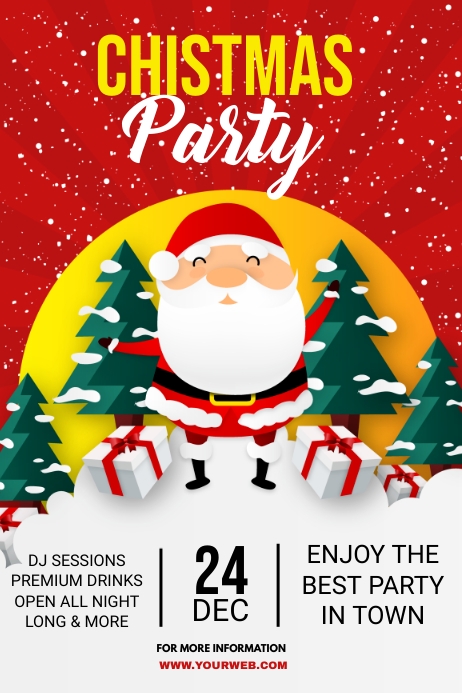 Christmas party Banner Template | PosterMyWall