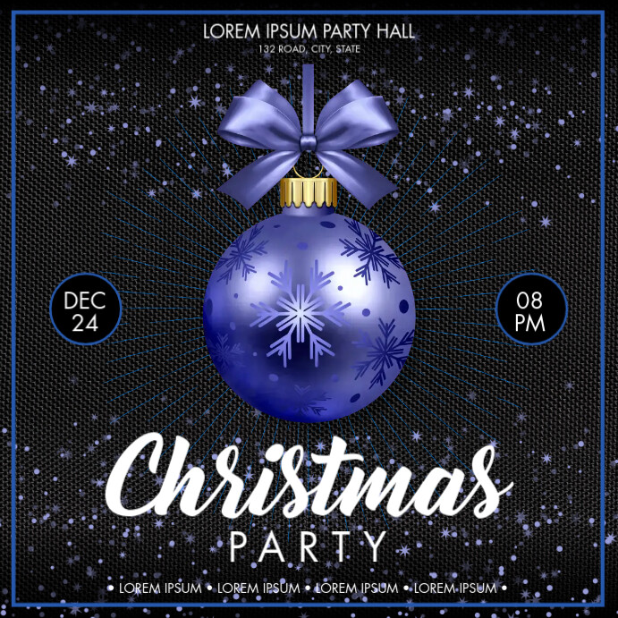 CHRISTMAS PARTY BANNER Template | PosterMyWall