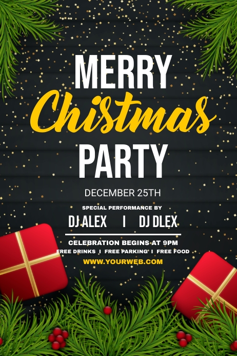 Christmas party Banner Template | PosterMyWall
