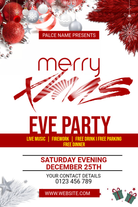Christmas Party Banner Template | PosterMyWall