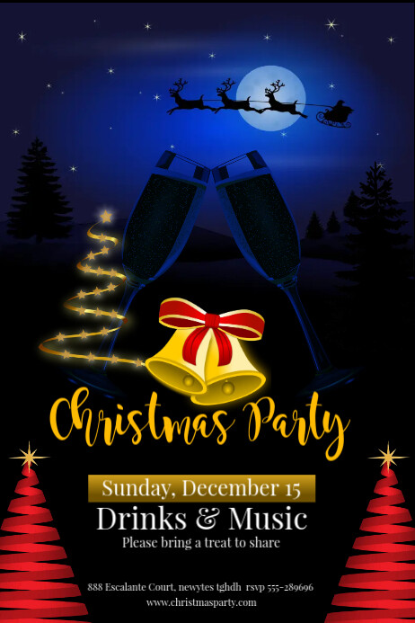 Christmas Party Banner Template | PosterMyWall