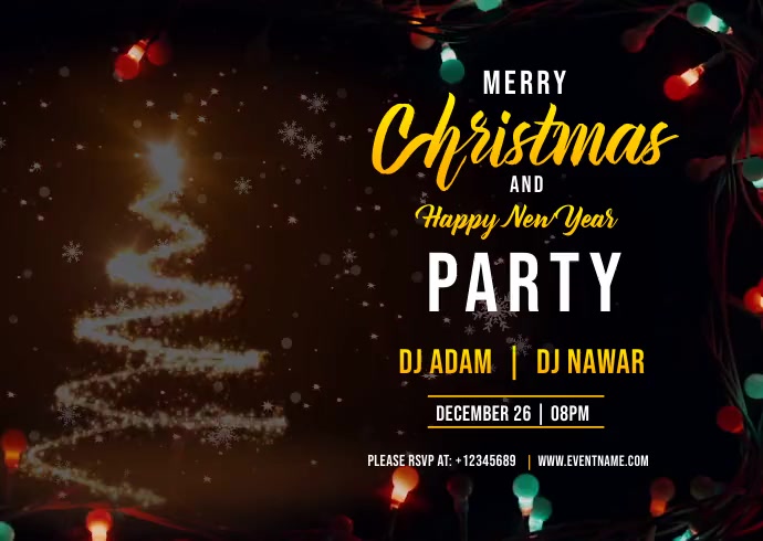 Christmas Party Banner Template | PosterMyWall