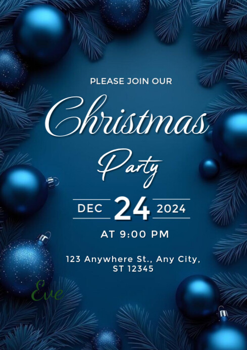 Christmas party card Template | PosterMyWall