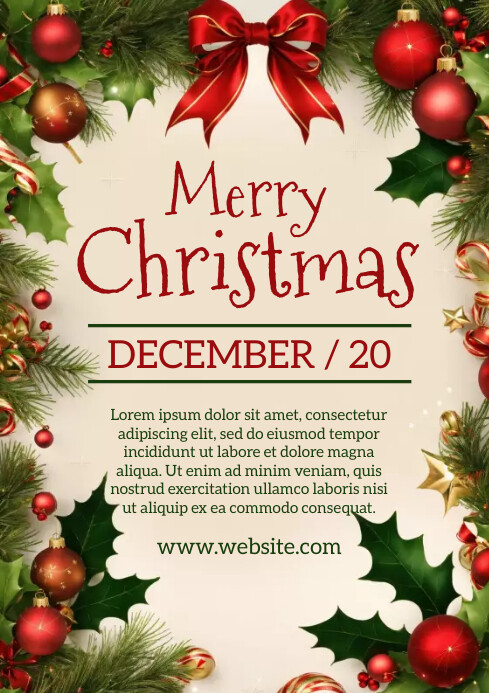 Christmas Party Celebration Template | PosterMyWall