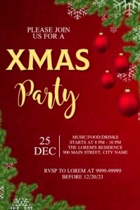 Christmas Party Celebration Template | PosterMyWall