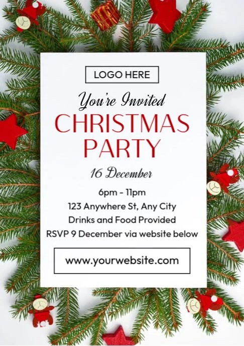 Christmas Party Celebration Template | PosterMyWall
