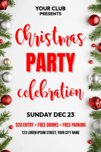 Xmas Party Celebration Template | PosterMyWall