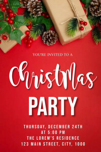 Xmas Party Celebration Template | PosterMyWall