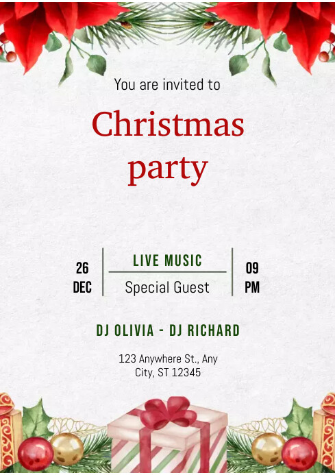 christmas party Template | PosterMyWall