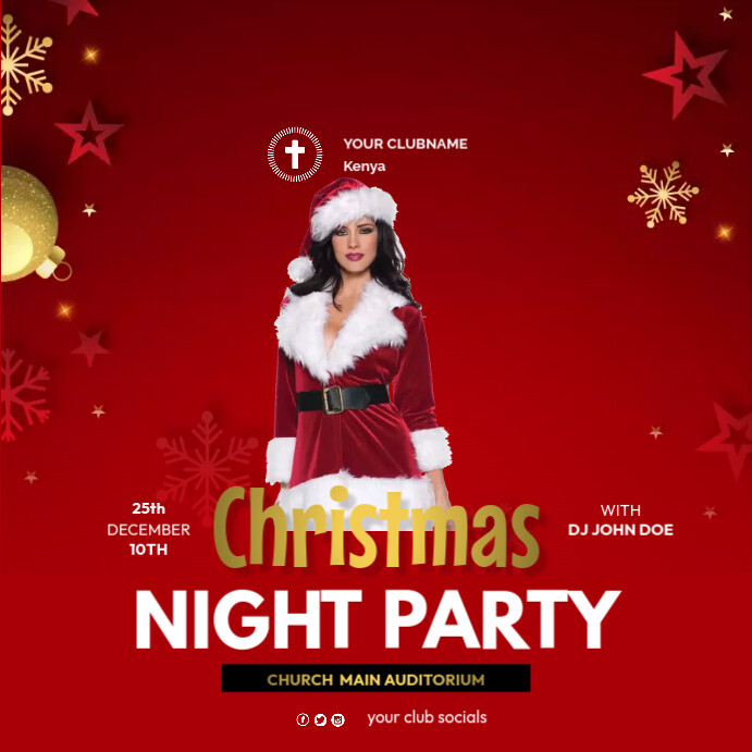 christmas party Template | PosterMyWall