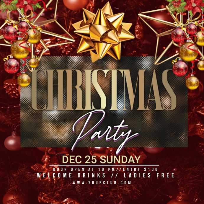 christmas party Template | PosterMyWall