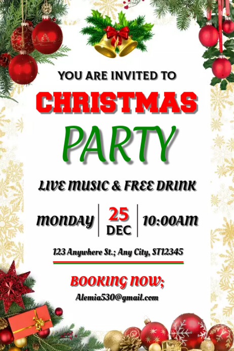 Christmas Party Template | PosterMyWall