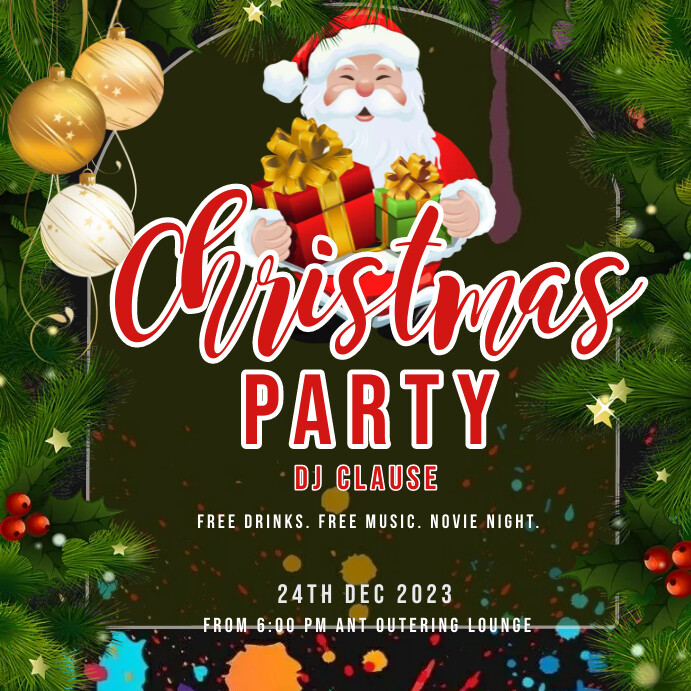 Christmas party Template | PosterMyWall