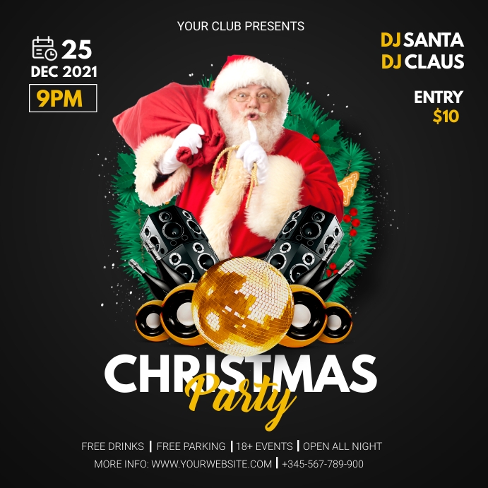 christmas party Template | PosterMyWall