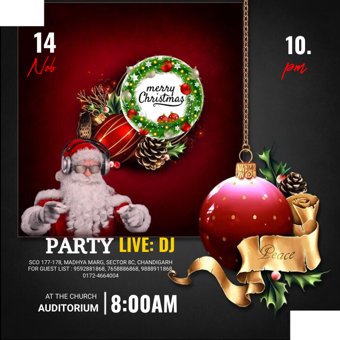 Christmas party Template | PosterMyWall