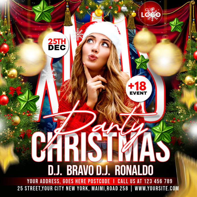 CHRISTMAS PARTY Template | PosterMyWall