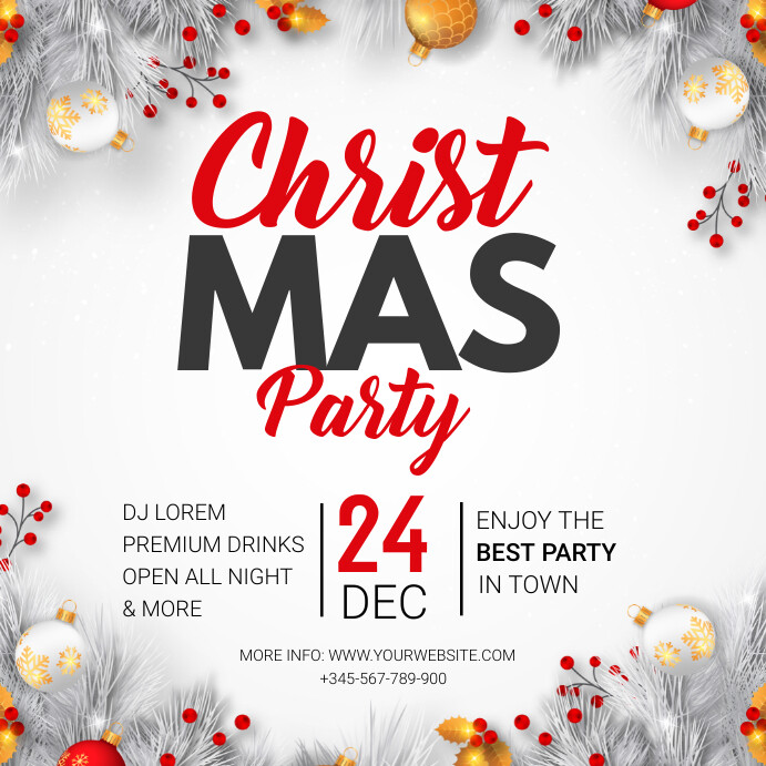 christmas party Template | PosterMyWall