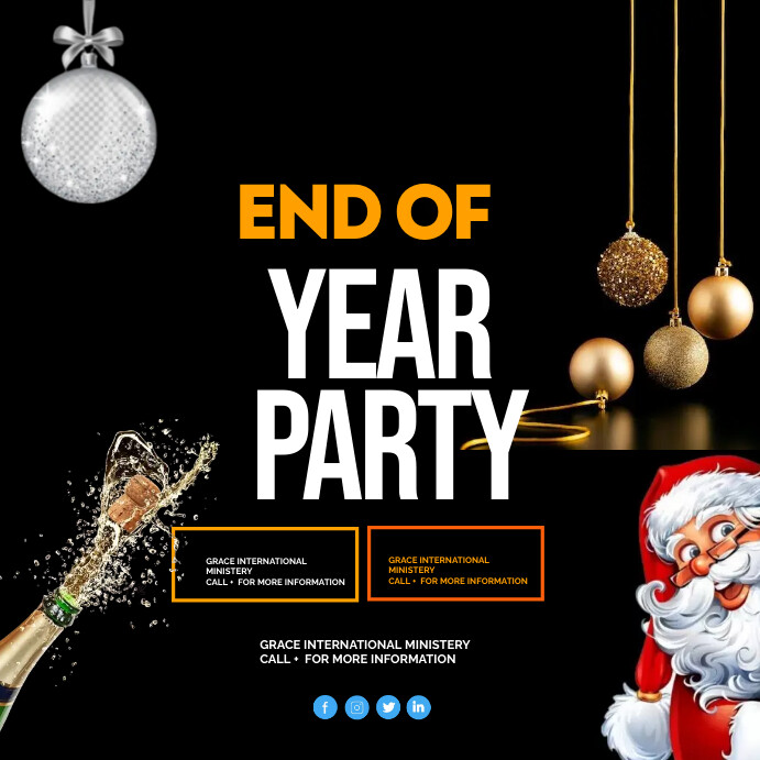 CHRISTMAS party Template | PosterMyWall