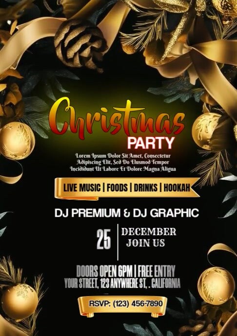 Christmas Party Template | PosterMyWall