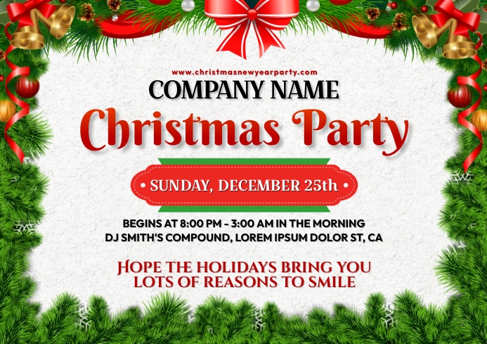 Christmas Party Template | PosterMyWall