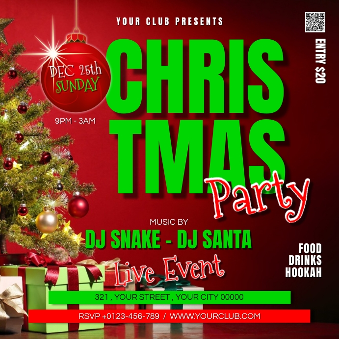 Christmas Party Template | PosterMyWall