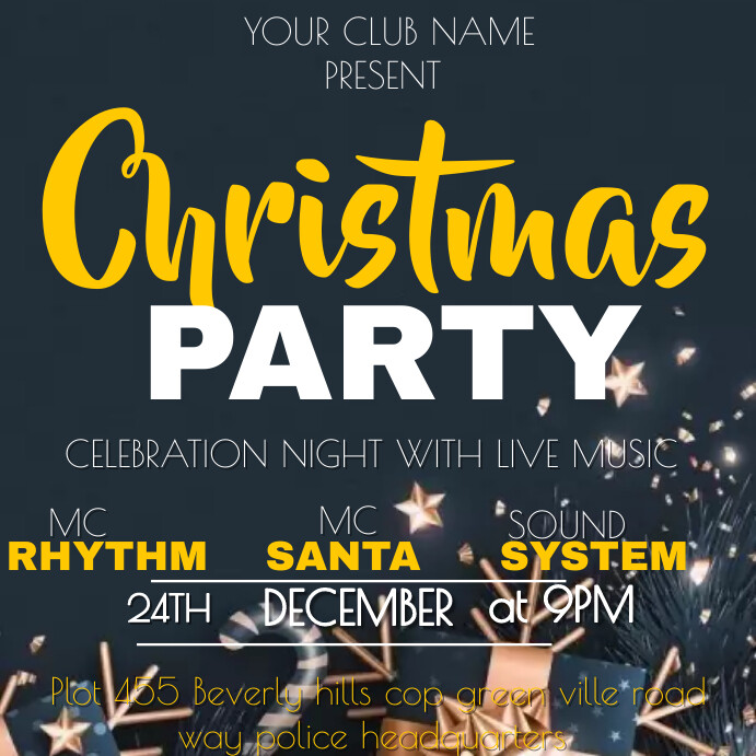 Christmas party Template | PosterMyWall