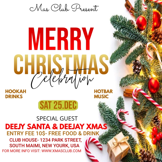 Christmas Party Template | PosterMyWall