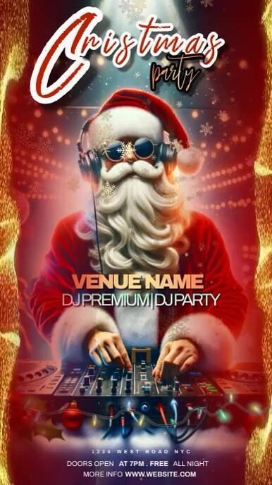 CHRISTMAS PARTY DESIGN TEMPLATE | PosterMyWall