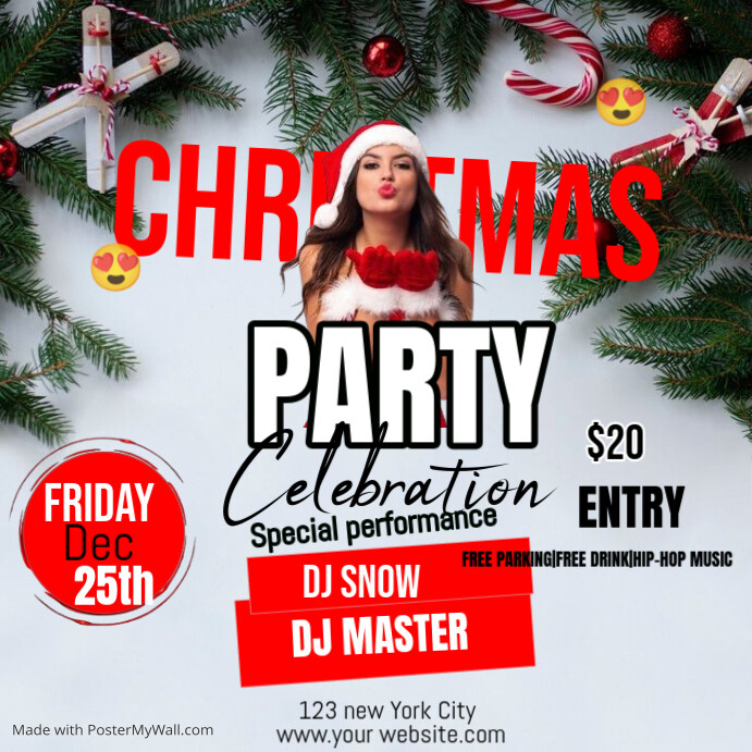 Christmas party Template | PosterMyWall