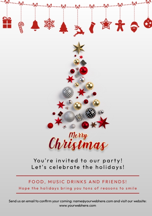 CHRISTMAS PARTY Template | PosterMyWall