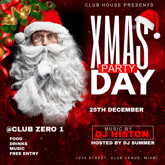 christmas party Template | PosterMyWall