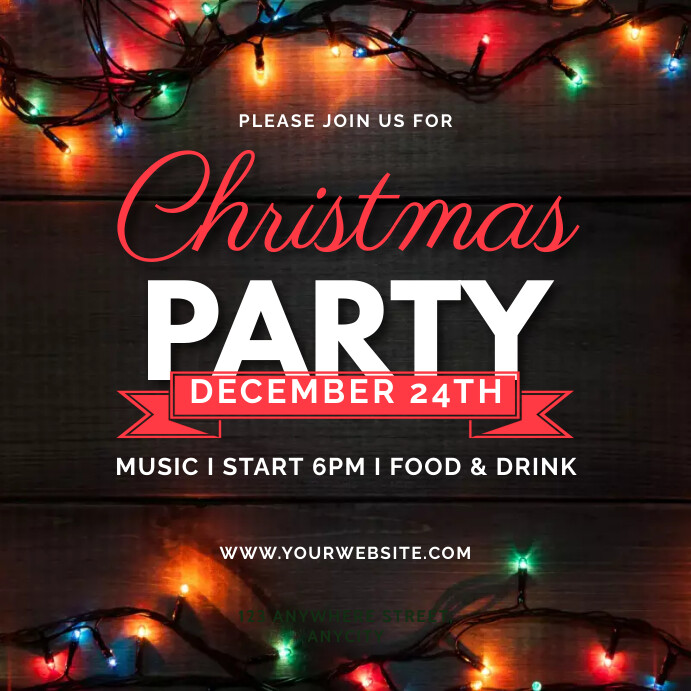 Christmas Party Template | PosterMyWall