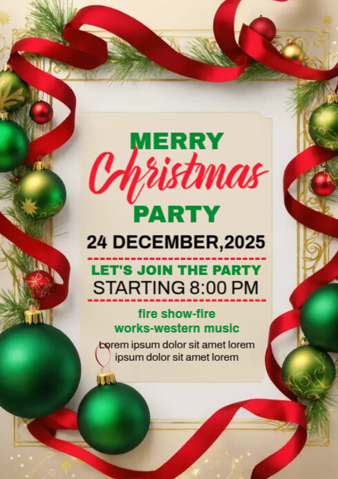 Christmas Party Template | PosterMyWall