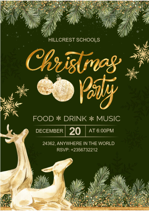 Christmas party Template | PosterMyWall