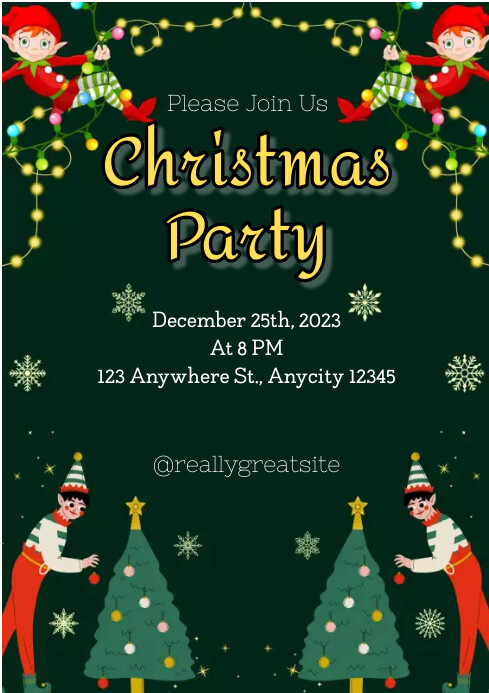 Christmas Party Template | PosterMyWall