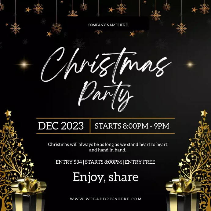 christmas party Template | PosterMyWall