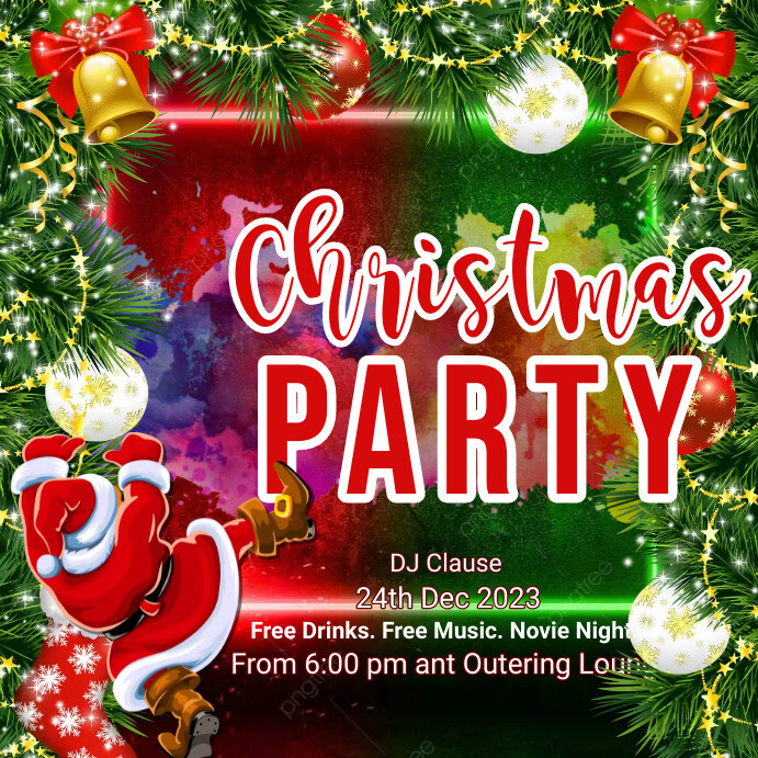 Christmas party Template | PosterMyWall