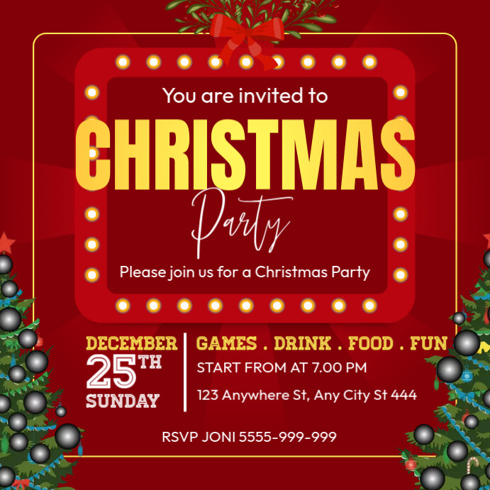 christmas party Template | PosterMyWall