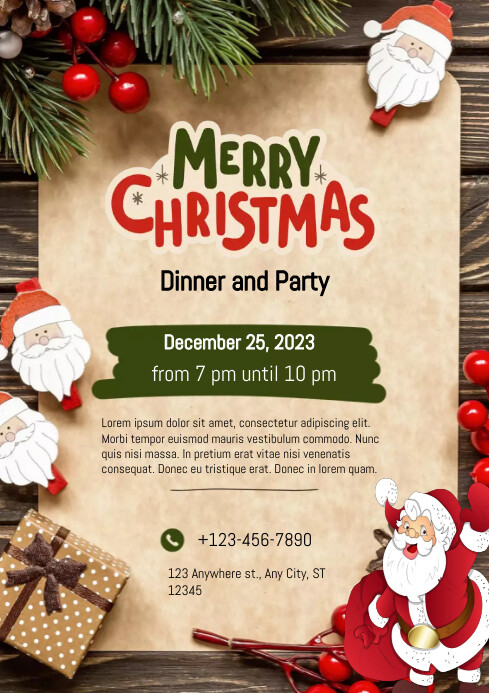 christmas party Template | PosterMyWall