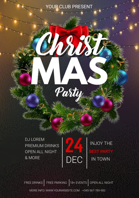 Christmas Party Template | PosterMyWall